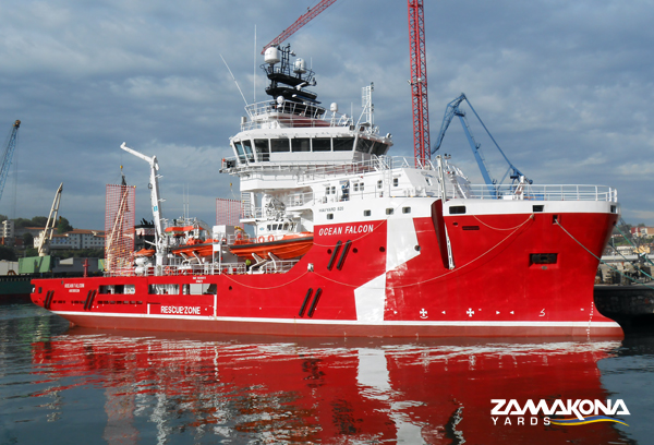 Zamakona entrega el FSV Ocean Falcon | Revista Ingeniería Naval